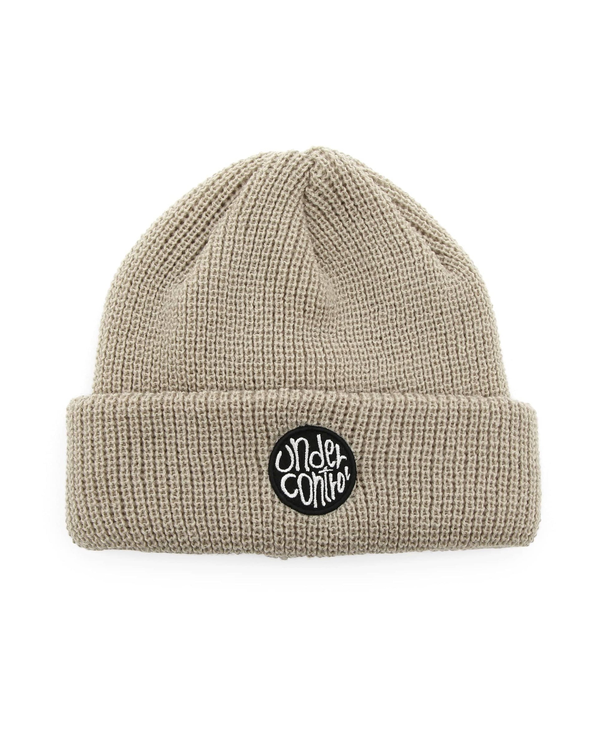 Undercontrol (BEANIE / TRIBAL CIRCLE / D OATMEAL) thick winter beanie