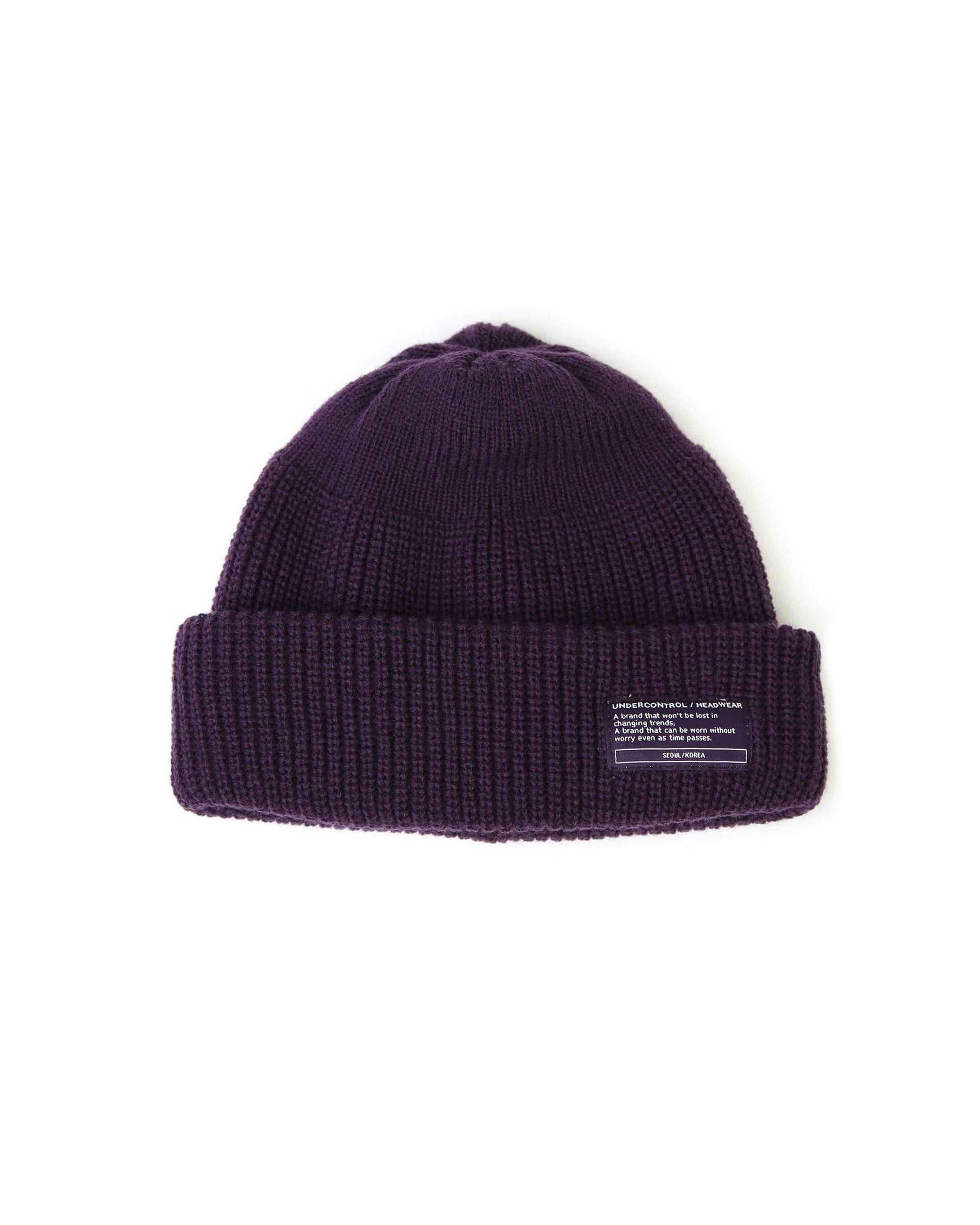 Undercontrol (BEANIE / MONK FIT / PURPLE) Short beanie