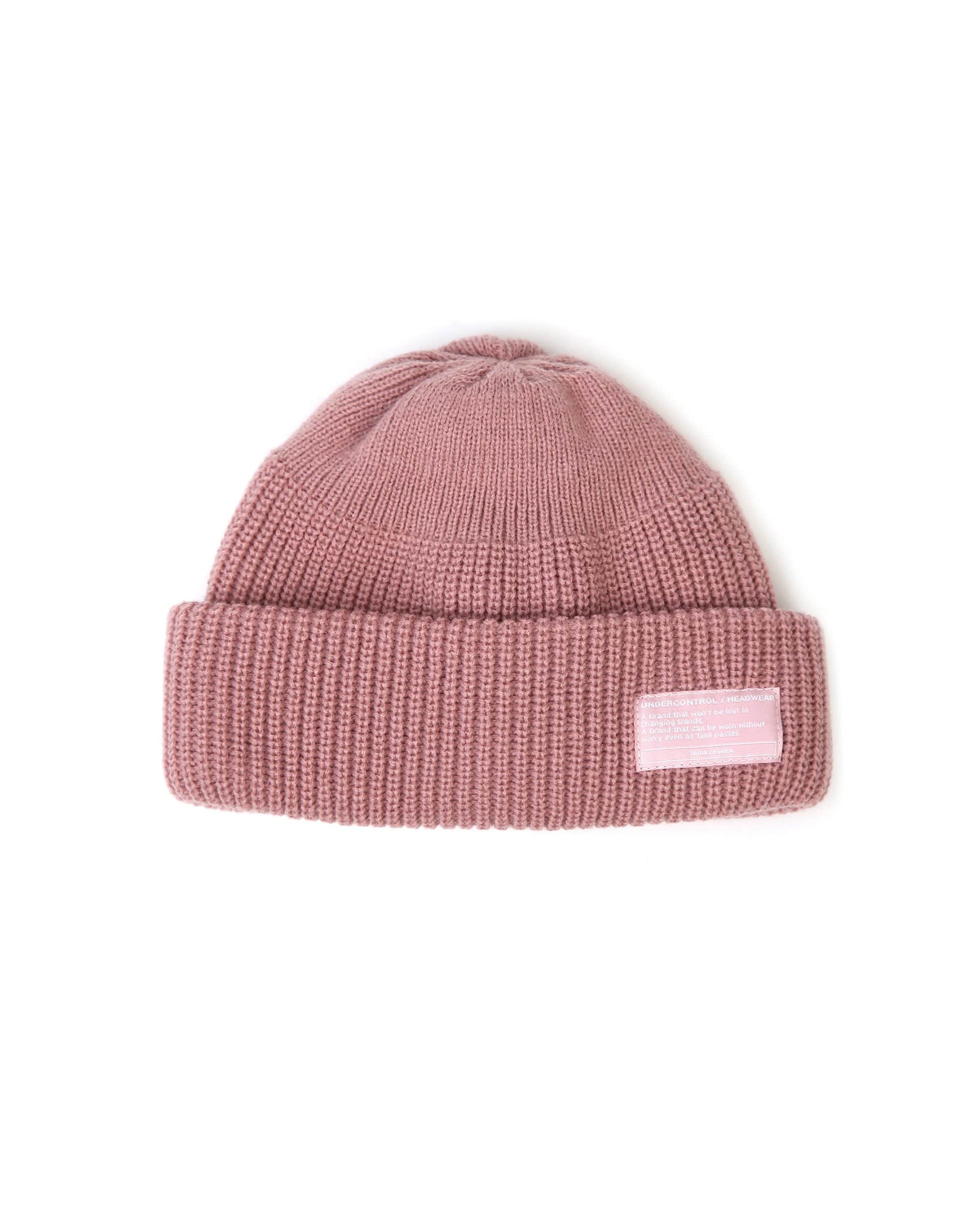 Undercontrol (BEANIE / MONK FIT / PINK) Short beanie