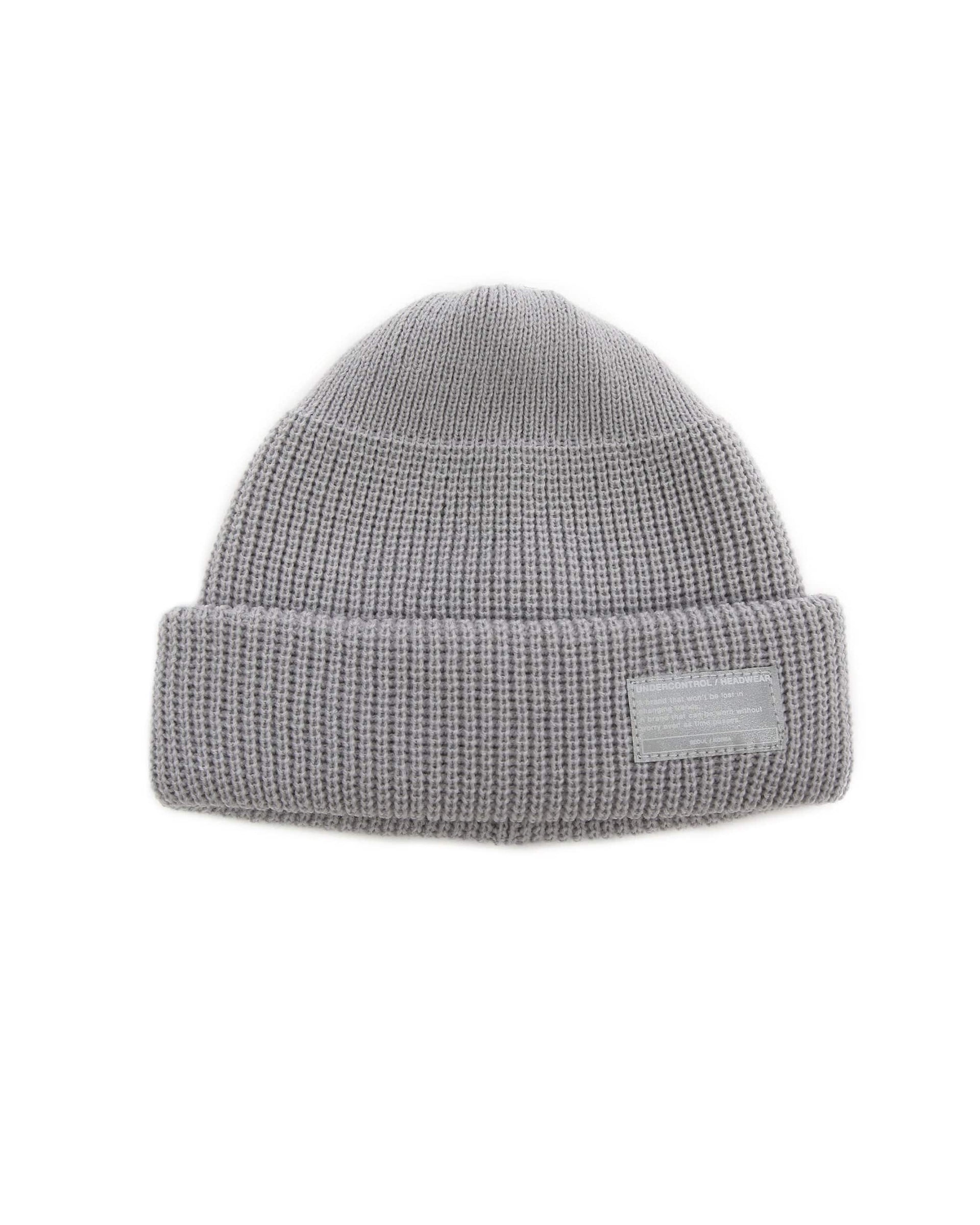 Undercontrol (BEANIE / MONK FIT / REFLECT / P GREY) Short beanie